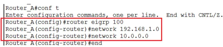 Configuring EIGRP - Enhanced Interior Gateway Routing Protocol Configuration on Cisco router ...